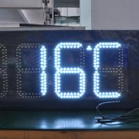 China 12 Inch Outdoor LED Time And Temperature Display Panel For Photo Media Advertising for sale