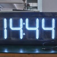China IP65 Gas Station Sign Remote Control 12 Inch Time Temperature Display for sale