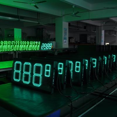 China Fuel Station Pylon Sign LED Gas Light Display with Auto-Dimming Sensor and LED Technology for sale