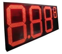 China Front or Rear Access 24 inch Full-Color Gas Signs with Regular Unleaded and Diesel Panels for sale
