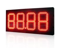China Outdoor 12 inch Led Gas Station Signs With RF Remote Control and Sensor Auto-Dimming for sale