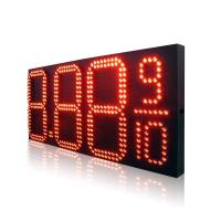 China Outdoor Waterproof Gas LED Signs with Red Tube Chip Color 8.889/10 Number Format for sale