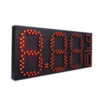 China Outdoor 27 Inch 8.889 10 LED Gas Sign GSM Communication IP65 Waterproof Level for sale