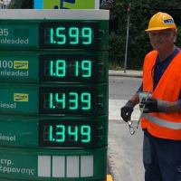 China 8 Inch 7 Segment LED Gas Price Sign with Auto-Dimming 100° Viewing Angle and 110/230V AC Power Input for sale
