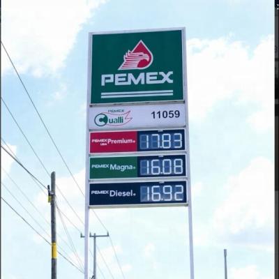 China LED Gas Price Sign with 6-72inch Size 150w Resolution and 2 Years Warranty for Gas Stations for sale