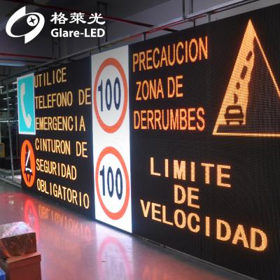 China Tri-Color Full Matrix Variable Message Sign with Dual-Color Option for Traffic LED Display for sale
