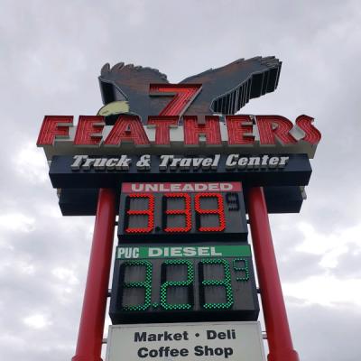 China Pixel Tube Led Gas Price Signs 60inch Express Projector Led Oil Price Display Screen Gas Station Led Price Digital Sign for sale