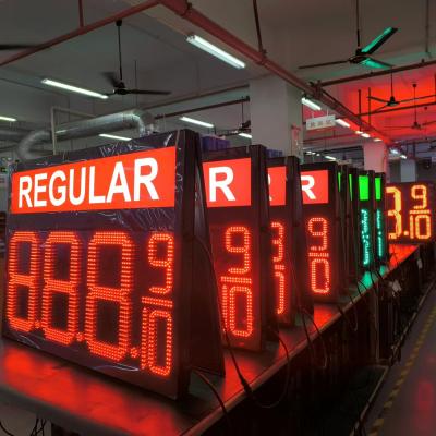 China 24inch Waterproof High Brightness LED Gas Price Sign Digital Price Board for Outdoor Use for sale