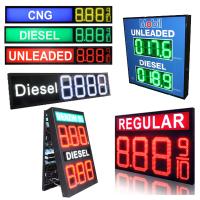 China Gas Station LED Display  Fuel Updates and Advertising Gas Price Sign Numbers, LED Gas Station Price Sign for sale
