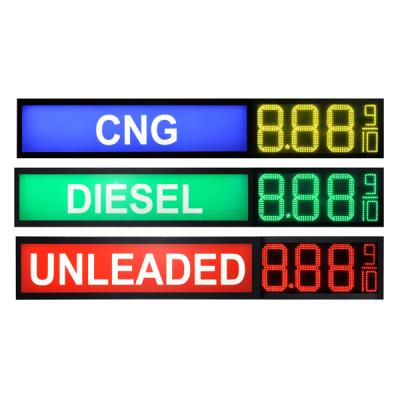 China Waterproof IP65 High Brightness 5000cd/m² LED Gas Price Sign with Custom Sizes Available for sale
