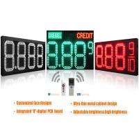 China 12 Inch Waterproof IP65 LED Gas Price Sign with RF Remote Control for Petrol Station for sale