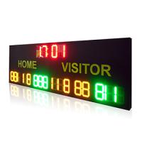 China High Brightness LED Scoreboard with RF Remote Control and Weatherproof Design for Sports Events for sale