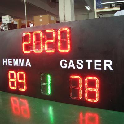 China High Brightness Weatherproof LED Scoreboard with RF Remote Control for Outdoor Sports for sale