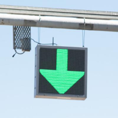 China LED Lane Control Sign with JT/T 431-2000 Quality Standard Featuring Red and Green Super Bright LED Lamps for Expressway and Tunnel Traffic Signal Light for sale