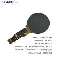 China Round GC9A01 Display LCD Module 240x240 IPS 1.28 Inch With 24Pin SPI Interface for sale