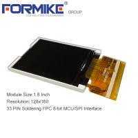 China Custom 1.8 Inch LCD Module TFT Display SPI MCU 128x160 With 33pin Soldering FPC for sale