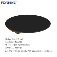 China 480x480 Round TFT Display 2.1 LCD Module With 40pin 18 BIT RGB Interface Touch Screen for sale