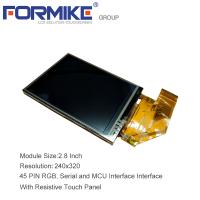 China RoHS RGB MCU 2.8 Inch LCD TFT SPI Touchscreen Display Module 240 X 320 for sale