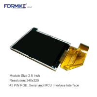 China Transmissive ILI9341 RGB SPI LCD TFT Colour Display 240x320 Resolution 2.8 Inch for sale