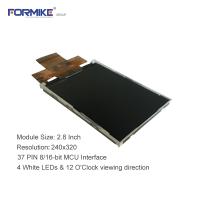 China ODM 3.2V 240x320 TFT LCD Panel touch Screen Display 2.8 Inch High Brightness for sale