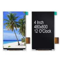 China 4 Inch Portrait 480x800 TFT Resistive Touchscreen LCD Display With 24 BIT RGB MCU Interface for sale