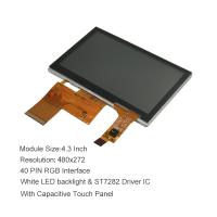 China Touch LCD IPS TFT Color Display 4.3 Inch 480x272 Car Navigation And Industrial Screen for sale