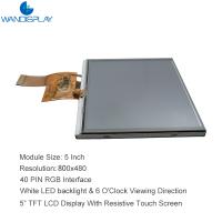 China 800x480 ili9341 Resistive LCD TFT Touch Screen Display Panel 5 Inch for sale