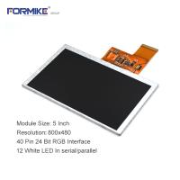 China Backlight 5 Inch TFT LCD Display Panel 800x480 With 40 Pin RGB Interface ODM for sale
