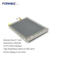China 5.7 Inch Car TFT Screen 320x240 RGB LCD Touch With 33pin 18 Bits Digital RGB Interface for sale