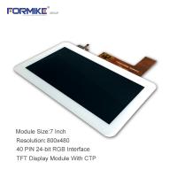 China 40 Pin LVDS 7 Inch Capacitive Touch Screen 800X480 TFT LCD Module Touch Panel for sale