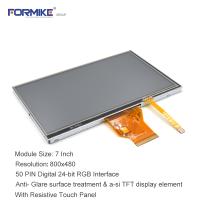 China Oem A-Si 7 Inch Display Active Matrix TFT Color LCD Touch Screen for sale