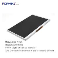 China 800x480 7 Inch Display TFT A-Si Tft Active Matrix LCD Screen With 50Pin RGB Connector for sale