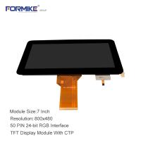 China 800x480 7 Inch Display A-Si TFT LCD Panel Touch Screen Panel Anti Glare for sale