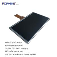China 9 Inch backlight TFT LCD Color Display 800x480 WVGA Panel With 50 Pin 24 BIT RGB Interface for sale