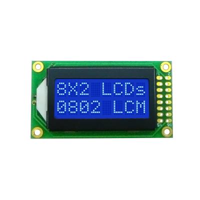 China Alphanumeric 0802 8x2 LCD Display Module 16 Pin Character STN COB Screen for sale