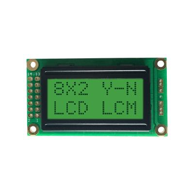 China Monochrome Character LCD Display 8x2 I2c Module With 14 Pin Interface for sale