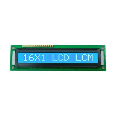 China Negative COB 16x1 Character LCD 1601 Display With STN Blue Type Custom for sale