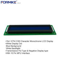China Negative COB 16x1 Character LCD 1601 Display With STN Blue Type Custom for sale