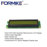 China STN Y-N Yellow Green I2C 16x2 LCD Display Module 1602 Alphanumeric Character for sale