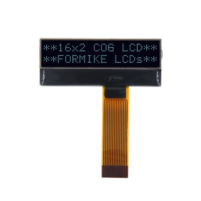 China FFSTN 16x2 LCD Panel Display I2C Module Alphanumeric COG Screen 5V White On Black for sale