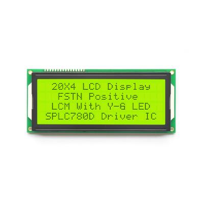 China FSTN Positive 2004 4x20 LCD Display COB Screen With SPLC780D Driver IC for sale