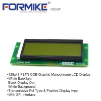 China 128x48 FSTN ST7565 COG LCD Alphanumeric Display Module SPI Graphics Transmissive for sale