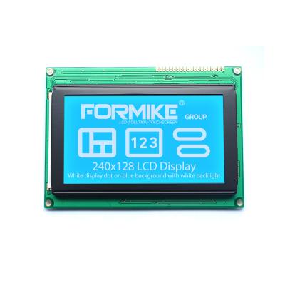 China Blue Negative Monochrome Graphic Cog LCD Display Blue 240x128 for sale