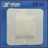 China Medical White Transparent Waterproof IV Wound Dressing 10x10cm Silicone Foam for sale