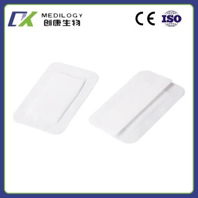 China CE ISO Certified Wound Dressing with Absorbent Pad 4 Layer Foam Dressing 10x10cm for sale