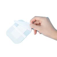 China Disposable PU Film Dressing Set Spunlace Adhesive Waterproof Tape for Wounds 10x10cm for sale