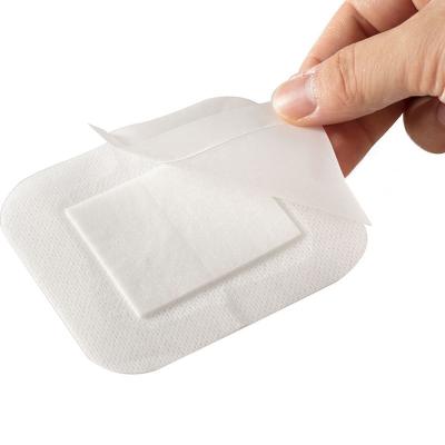 China Medical PU Transparent Waterproof Wound Dressing Sterile Non Woven 10x10cm for sale