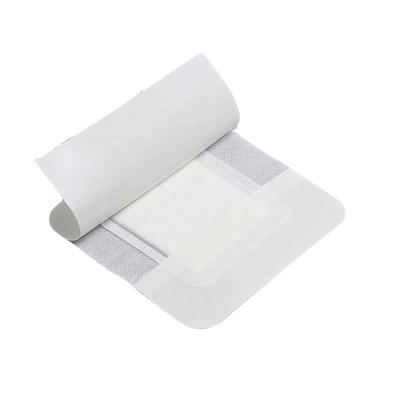 China Adhesive Antimicrobial Foam Dressing Medical Silicone Sheet 4x5cm for Pressure Ulcer for sale