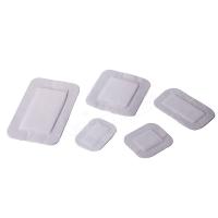 China Adhesive Antimicrobial Foam Dressing Medical Silicone Sheet 4x5cm for Pressure Ulcer for sale