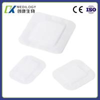 China Medical PU Film Wound Dressing Adhesive Non Woven 10cm x 10cm Sterile for sale
